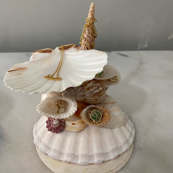 Storage & Organization | Seashell Jewelry Organizer Tower | Poshmark